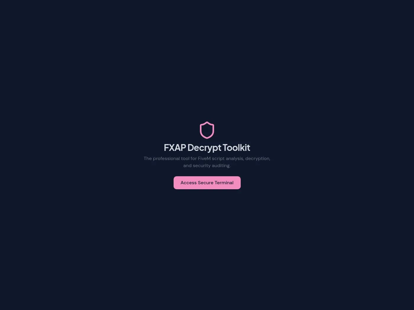 FXAP Decrypt Toolkit
