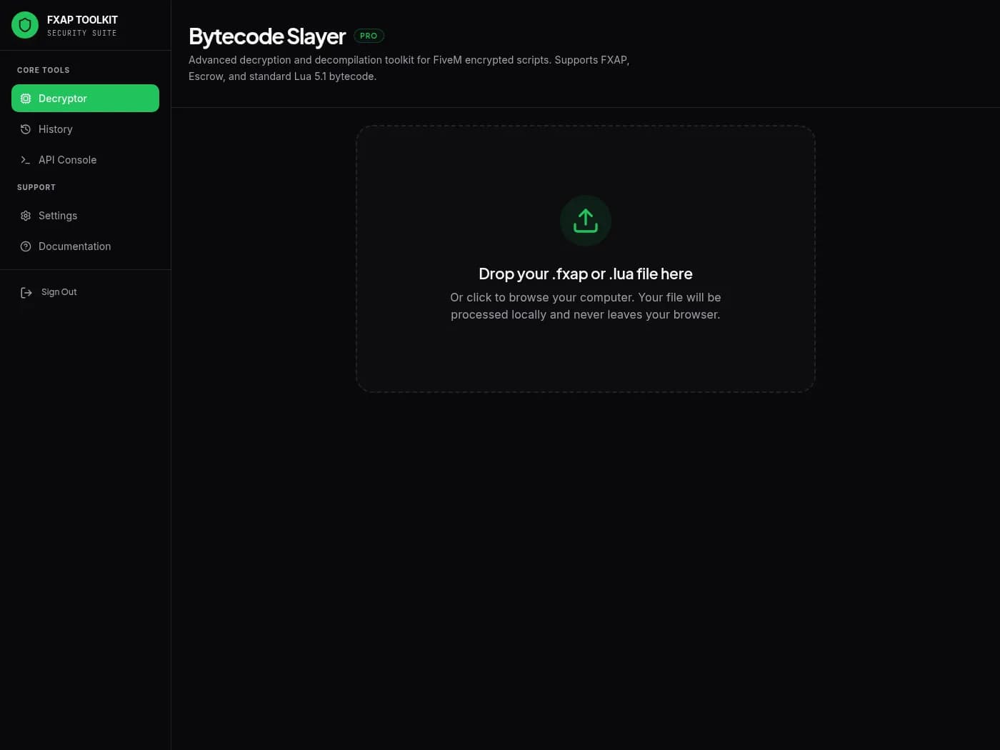 FXAP Decrypt Toolkit
