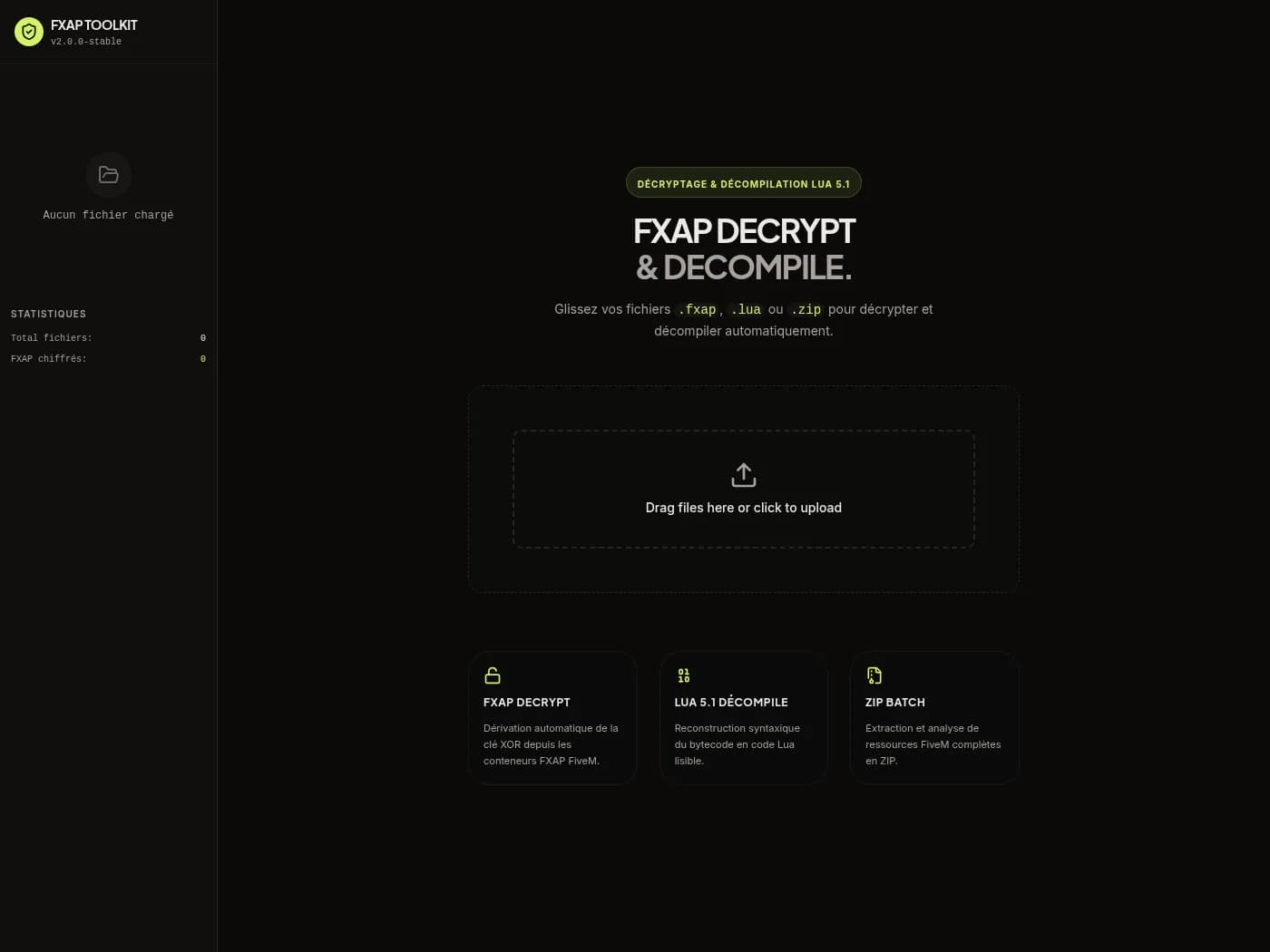 FXAP Decrypt & Decompile Toolkit