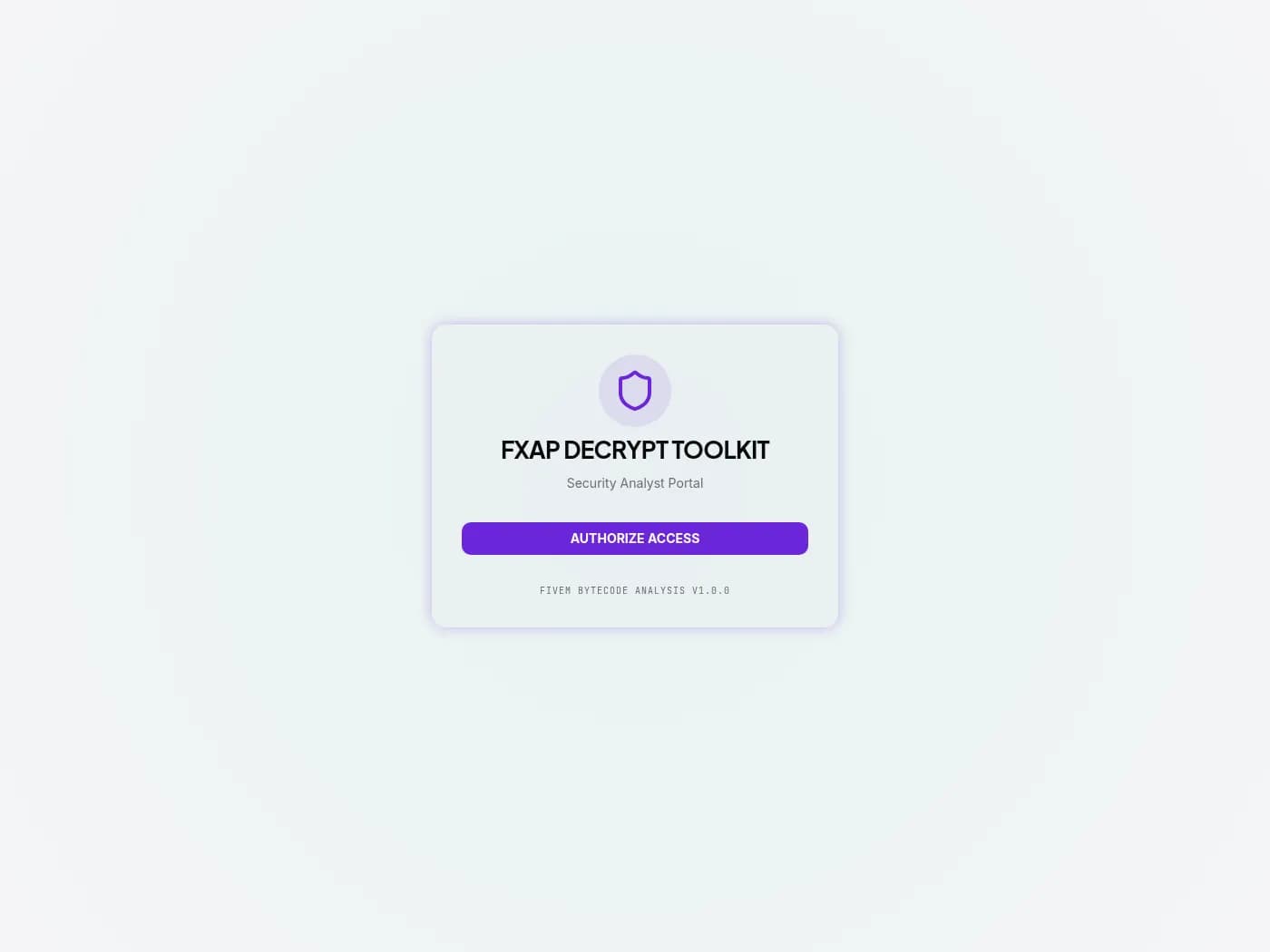 FXAP Decrypt Toolkit