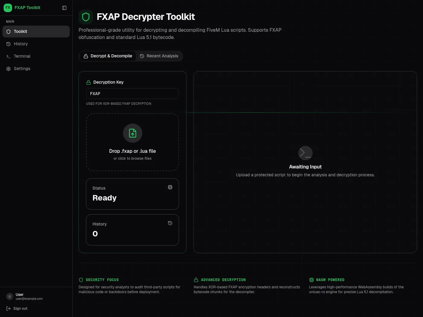 FXAP Decrypter Toolkit
