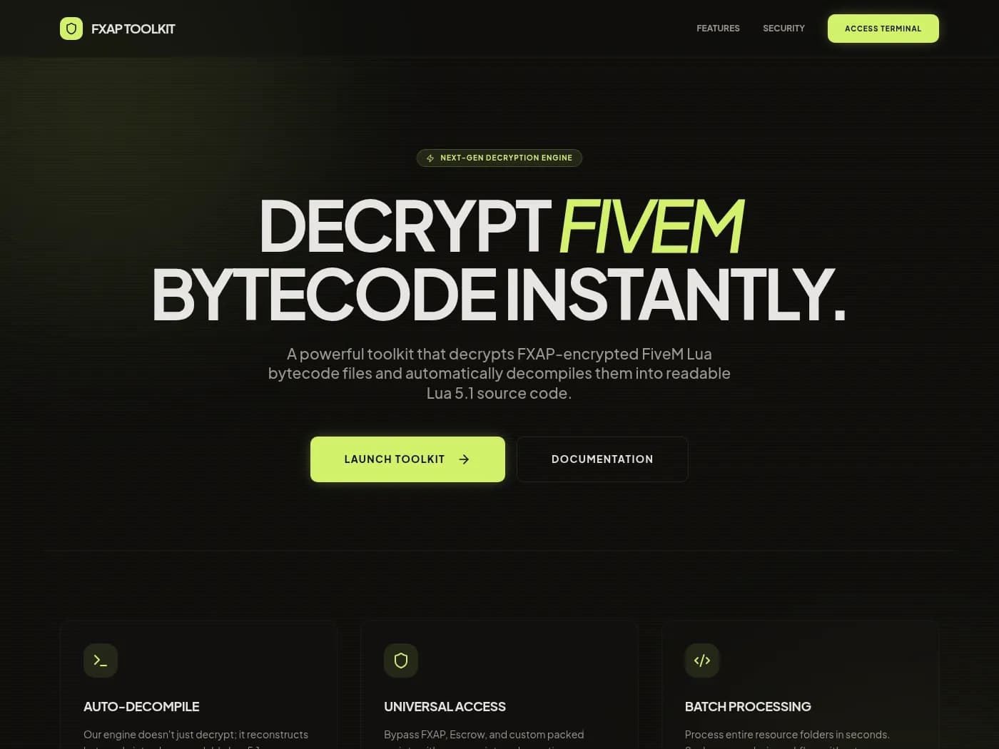 FXAP Decrypt Toolkit