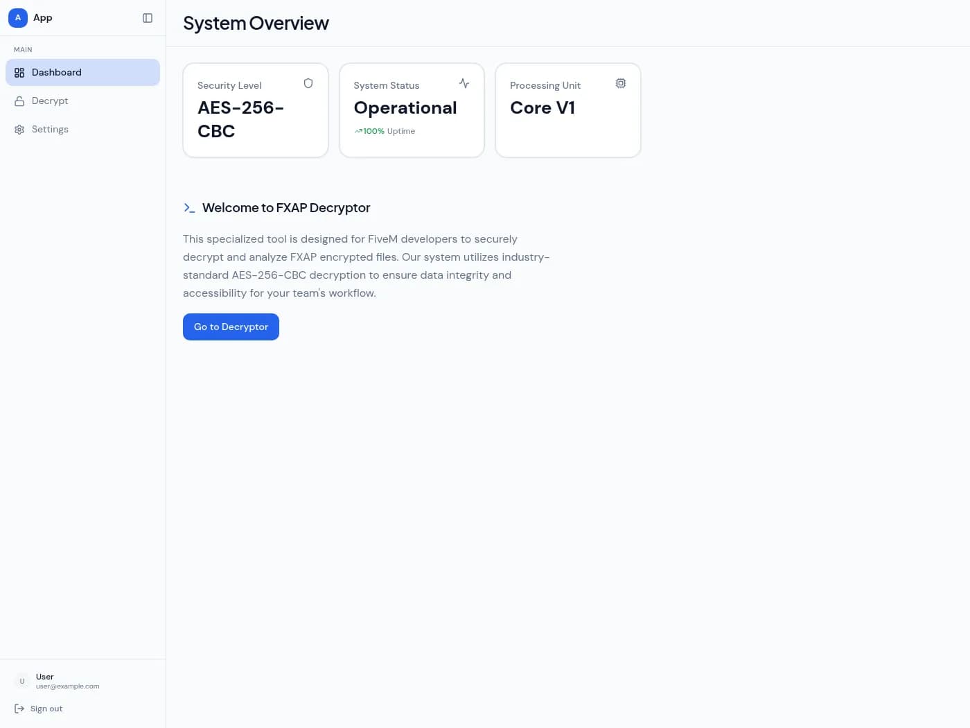 FXAP Decryption Tool