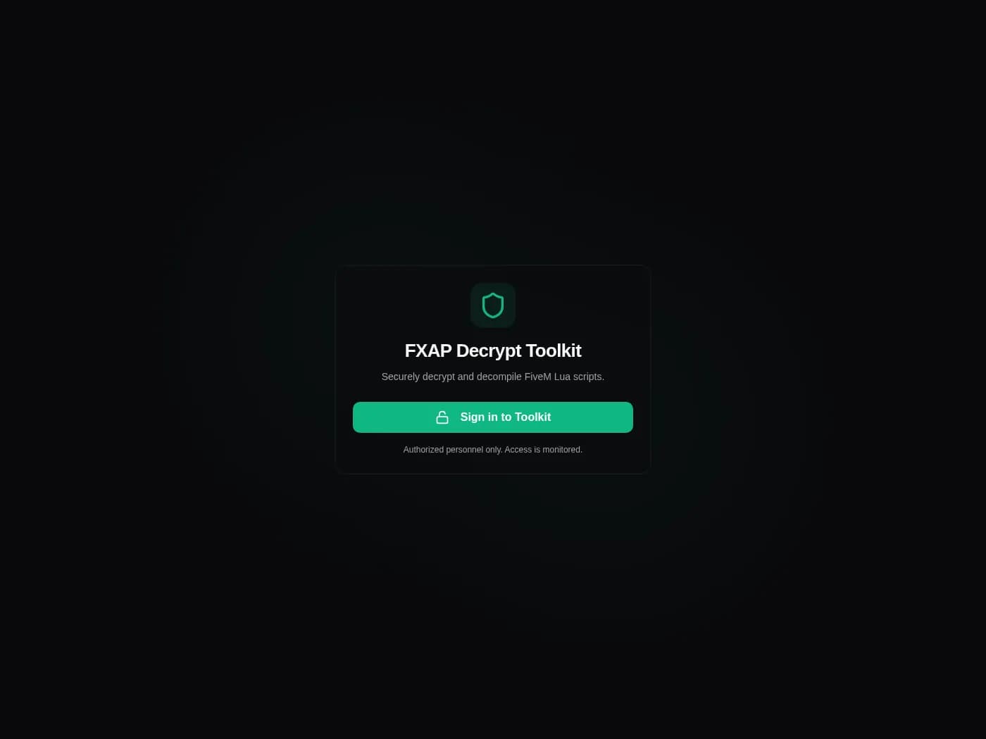 FXAP Lua Decrypt Toolkit