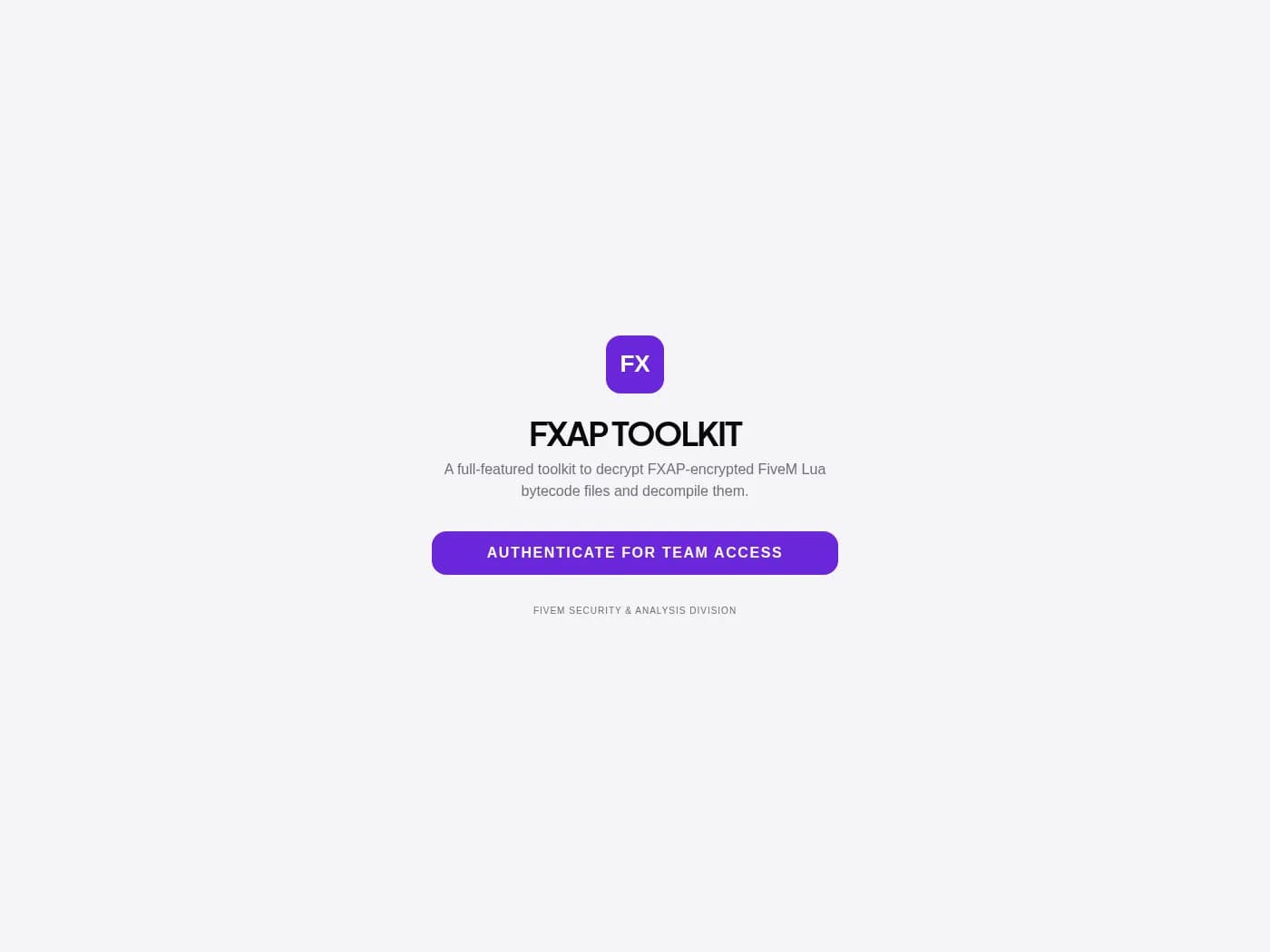 FXAP Lua Decrypt Toolkit