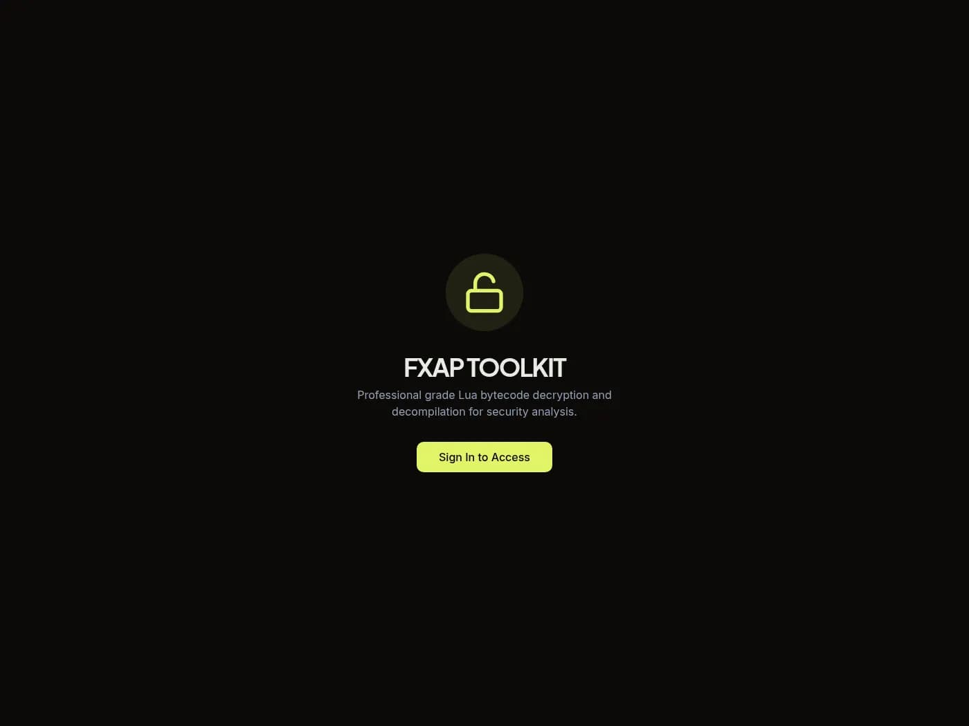 FXAP Lua Decrypt Toolkit