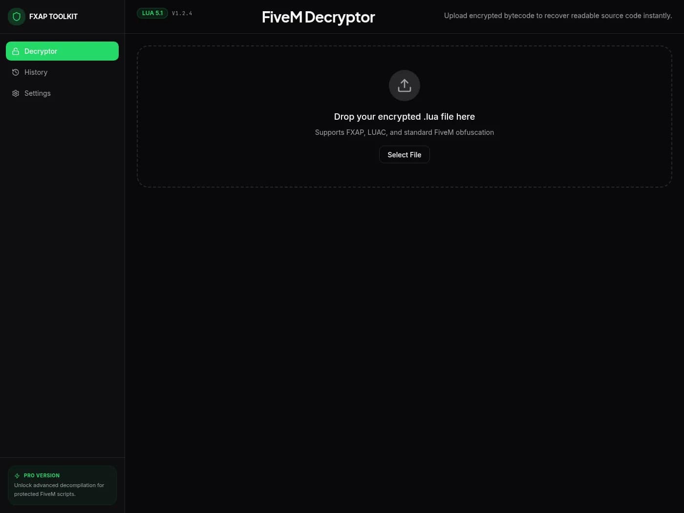 FXAP Lua Decrypt Toolkit