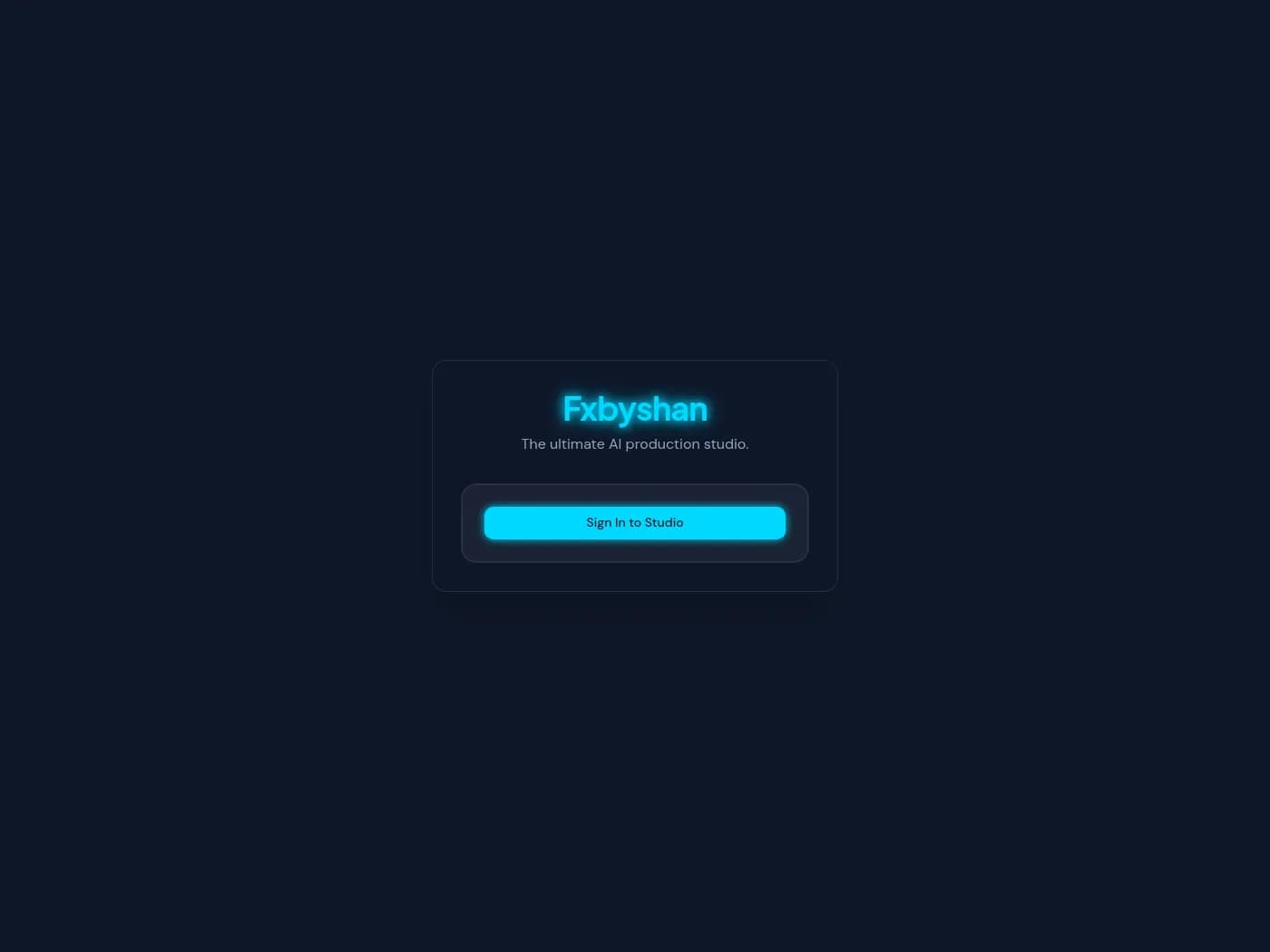 Fxbyshan AI Studio