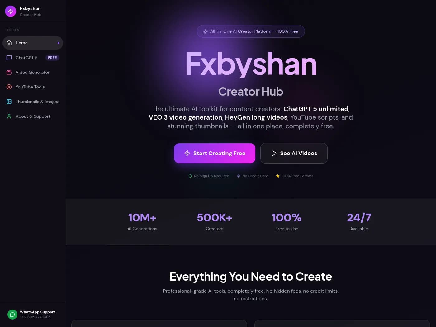 Fxbyshan Creator Hub
