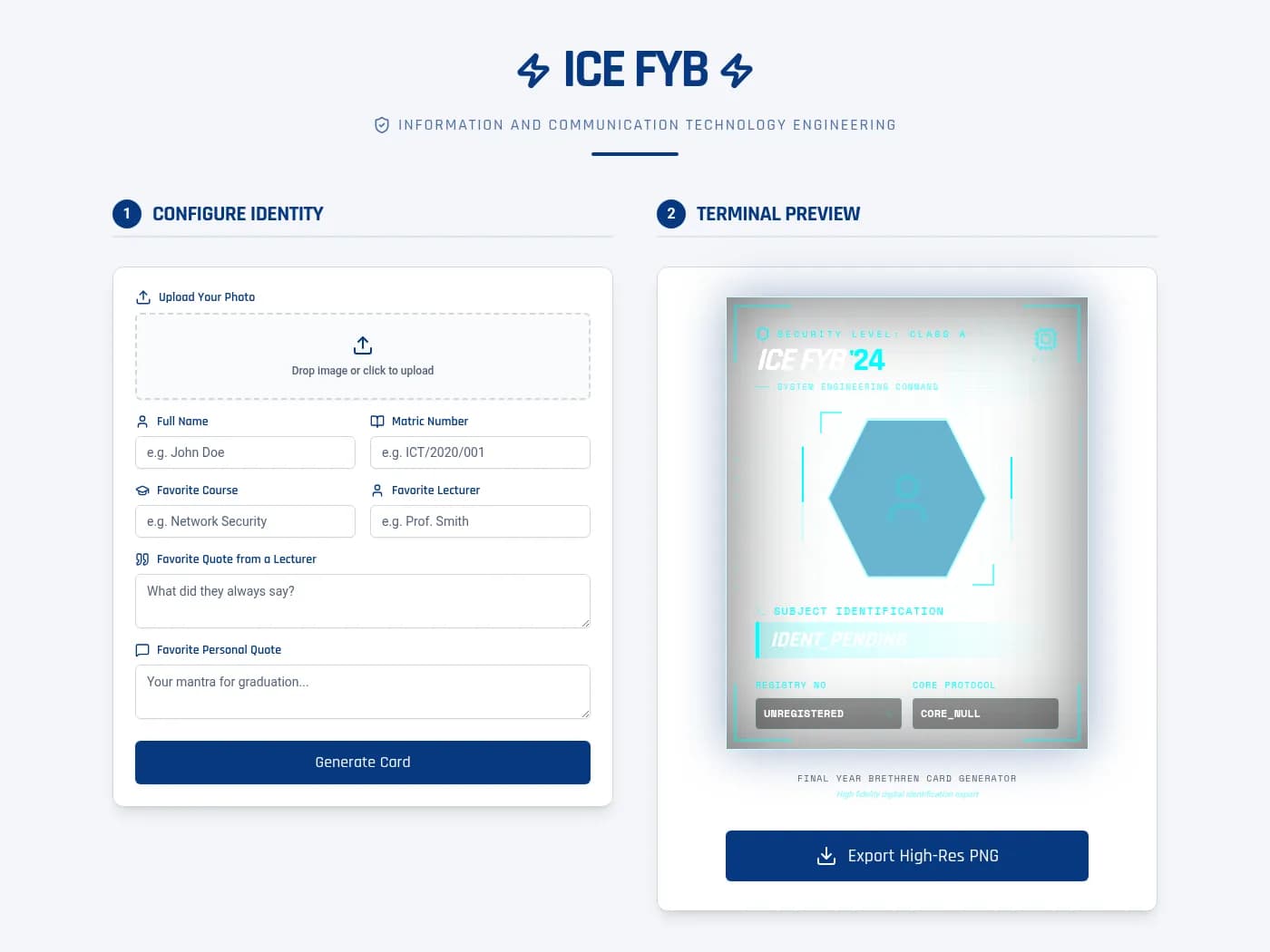 FYB Card Generator