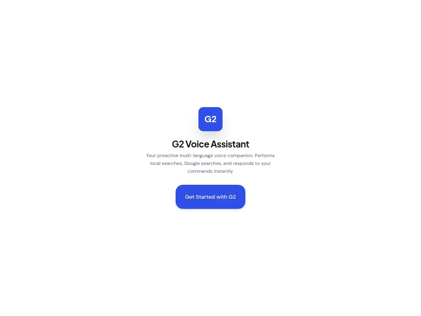 G2 Voice Assistant