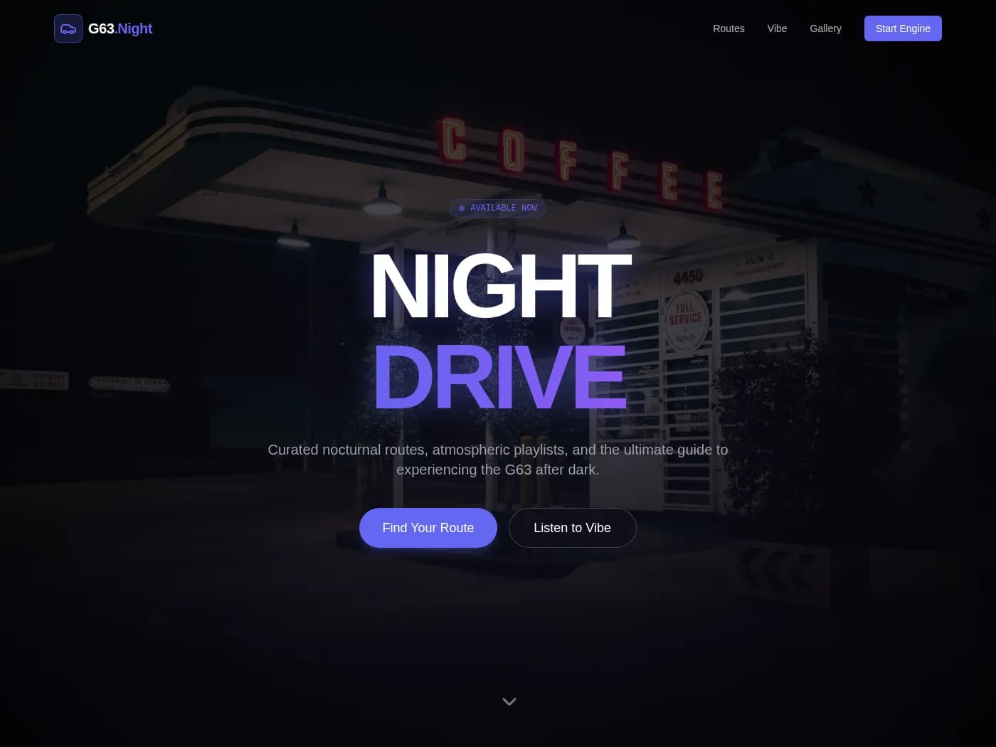 G63 Night Drive Guide