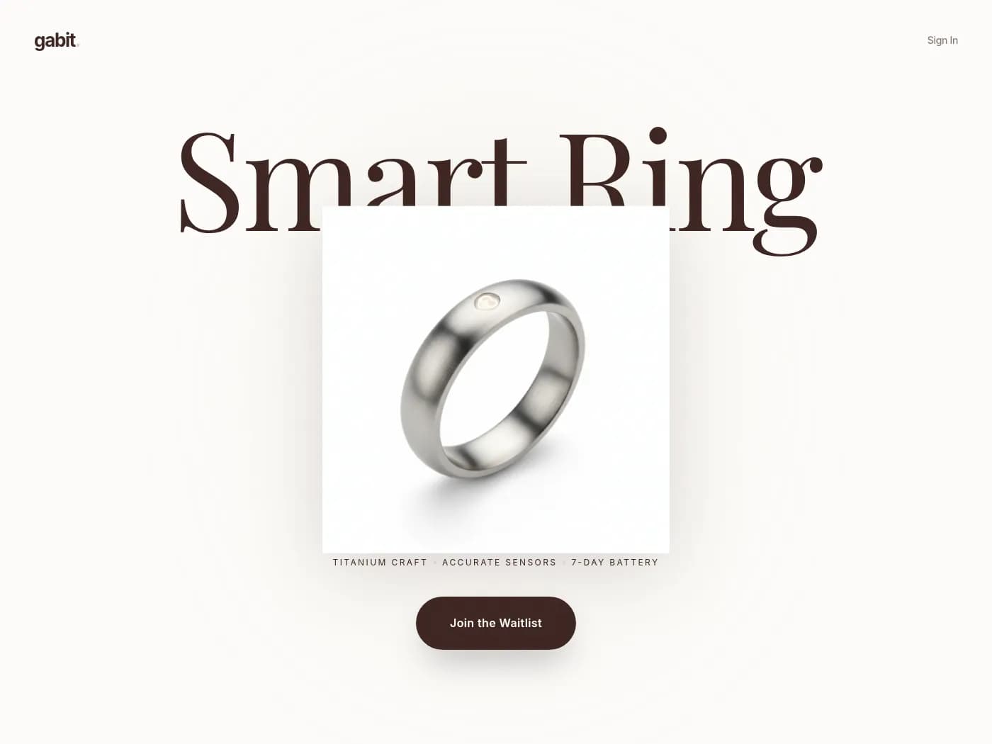Gabit Smart Ring Hero