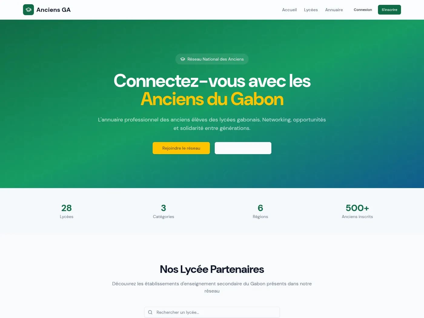 Gabon Alumni Directory SaaS