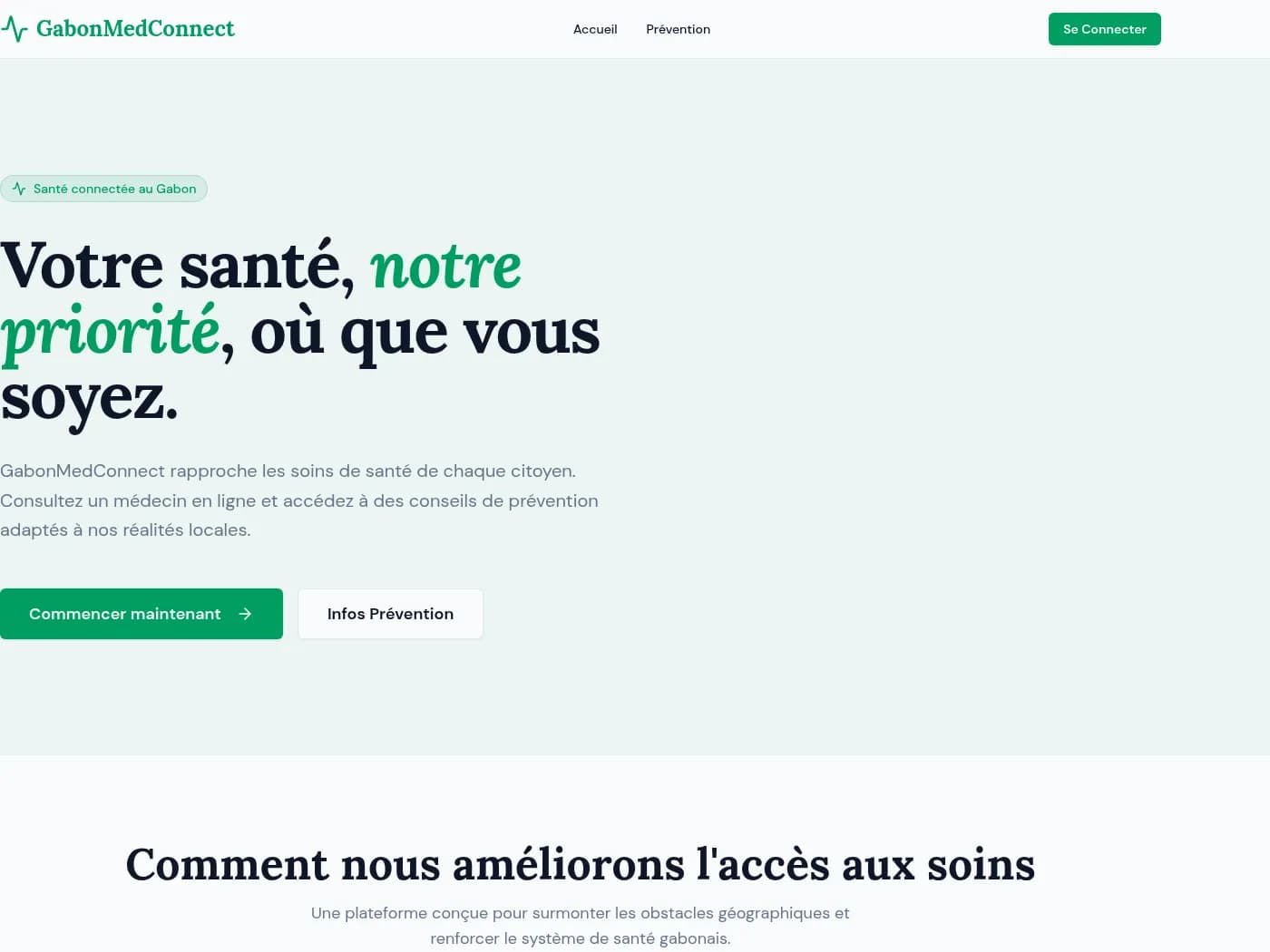 GabonMedConnect Platform