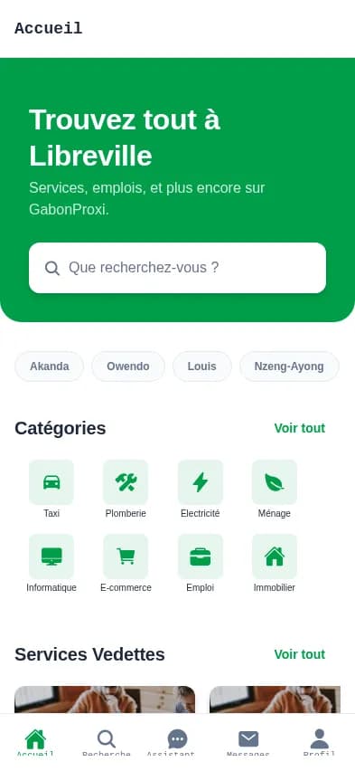 GabonProxi Local Services
