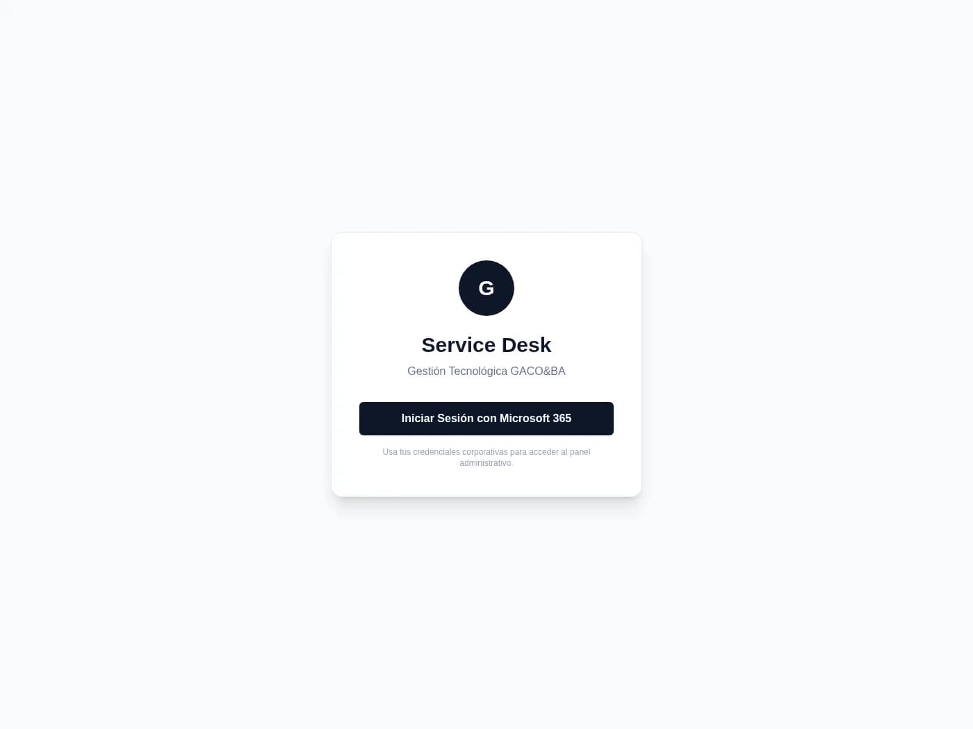 GACO&BA Service Desk