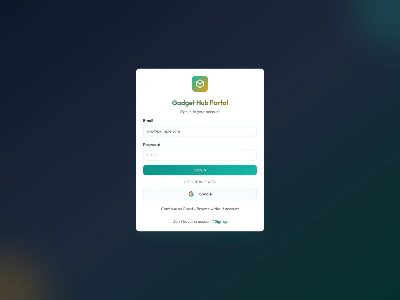 Gadget Hub Portal