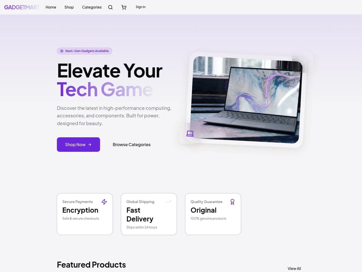 GadgetMart Webstore