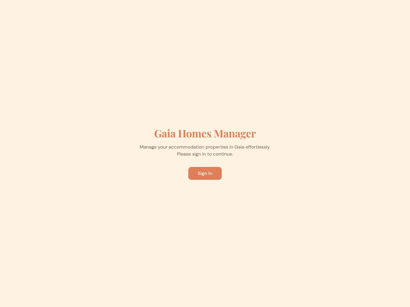 Gaia Homes Manager