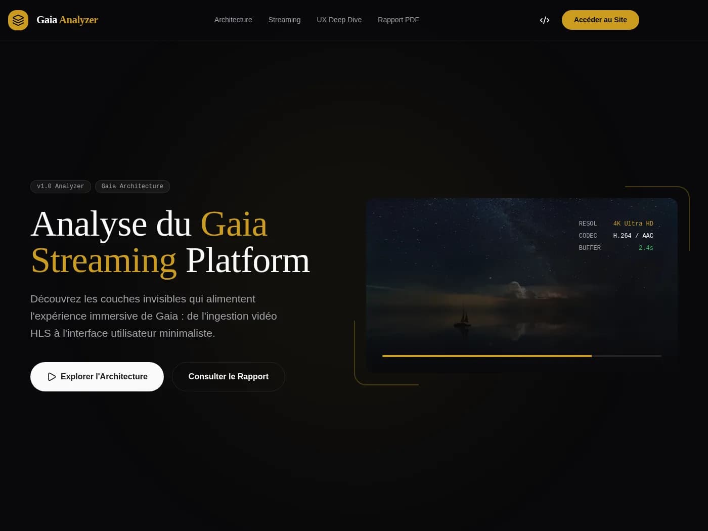 Gaia Video Feature Analyzer