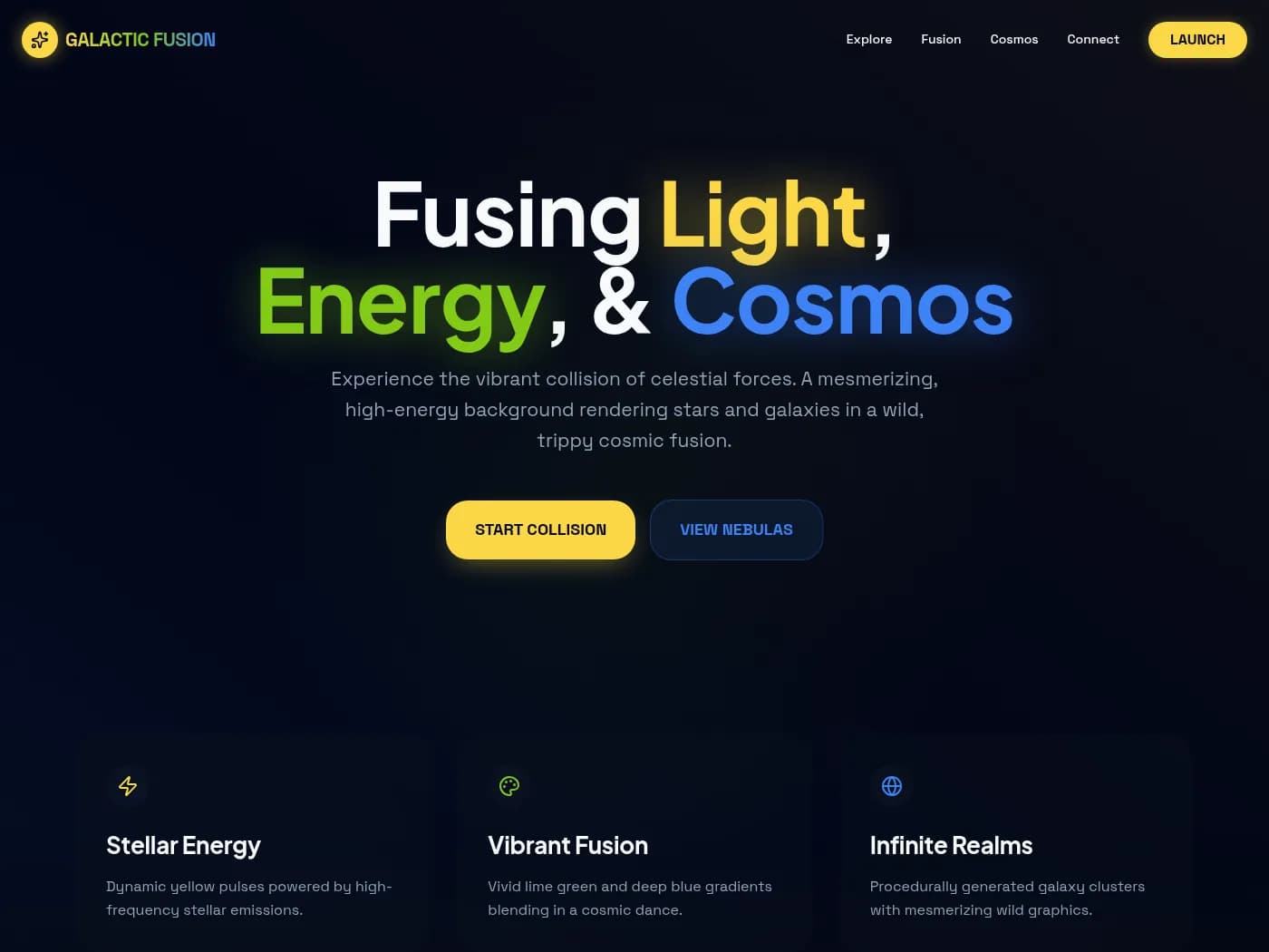 Galactic Fusion Visuals