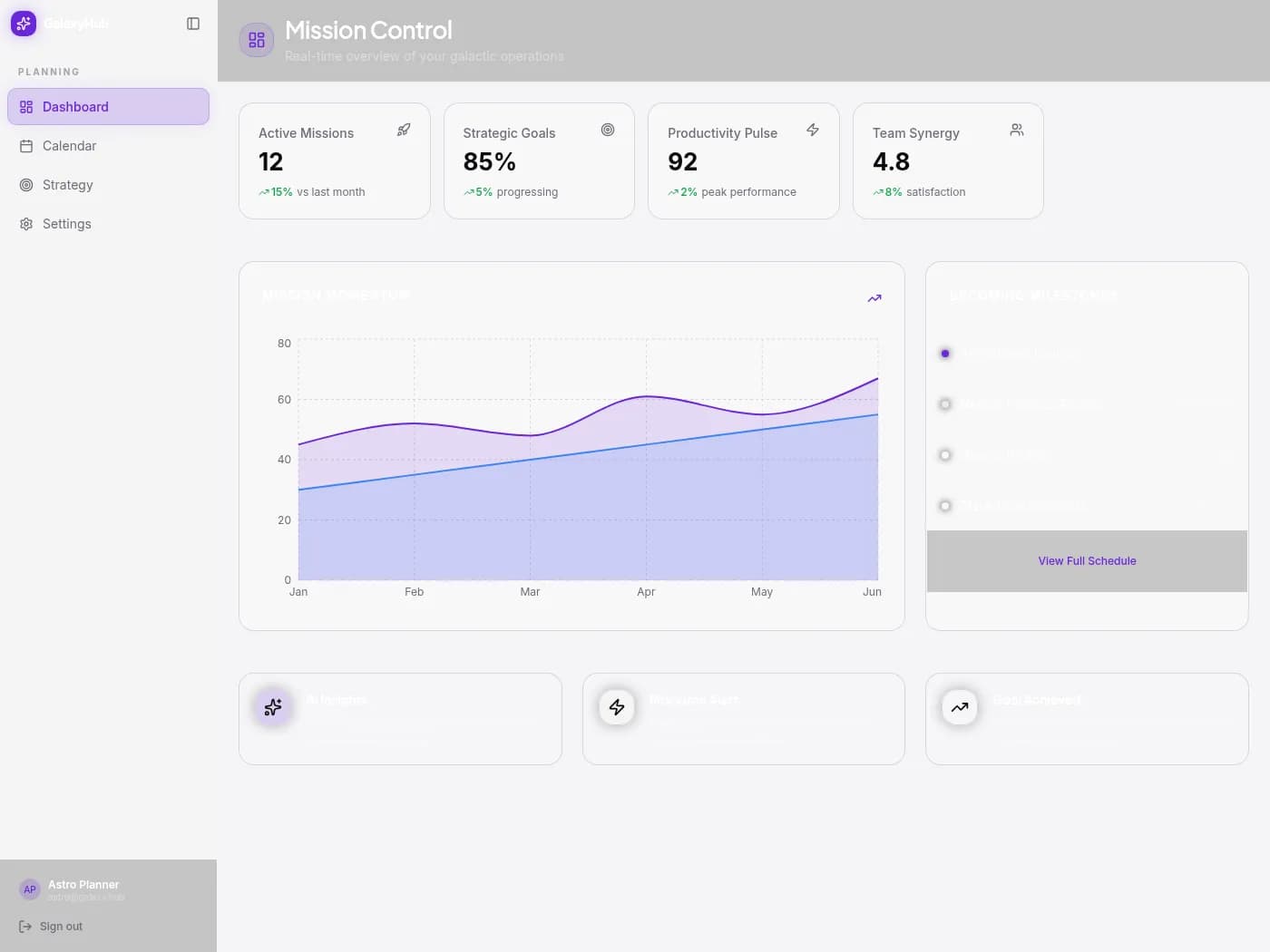 Galaxy Planner Hub