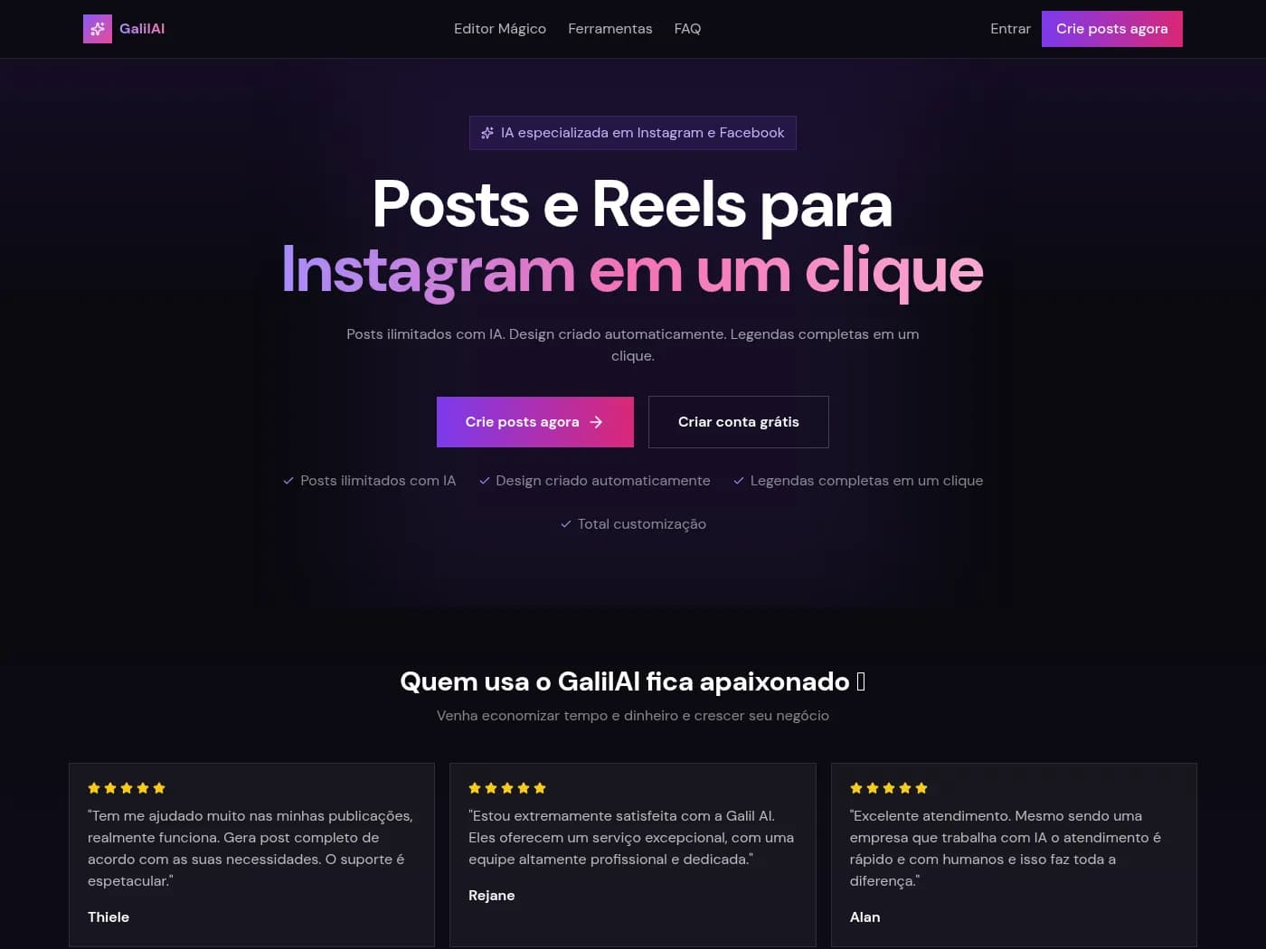 Gerador de post