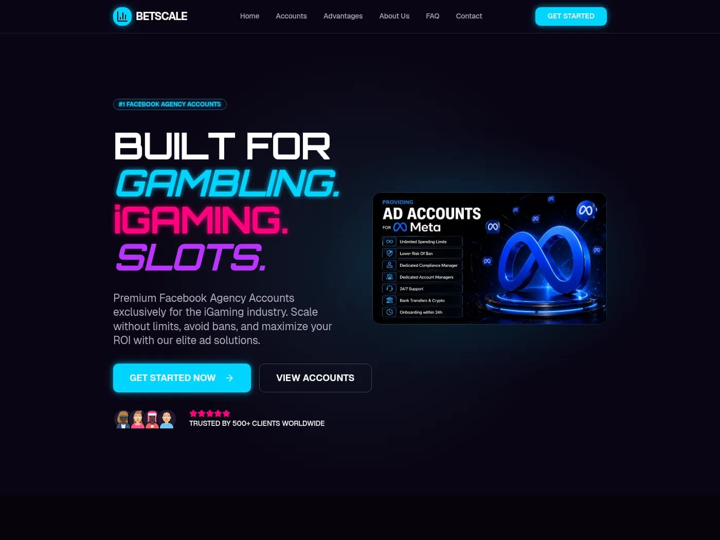 Gambling Ad Agency Site