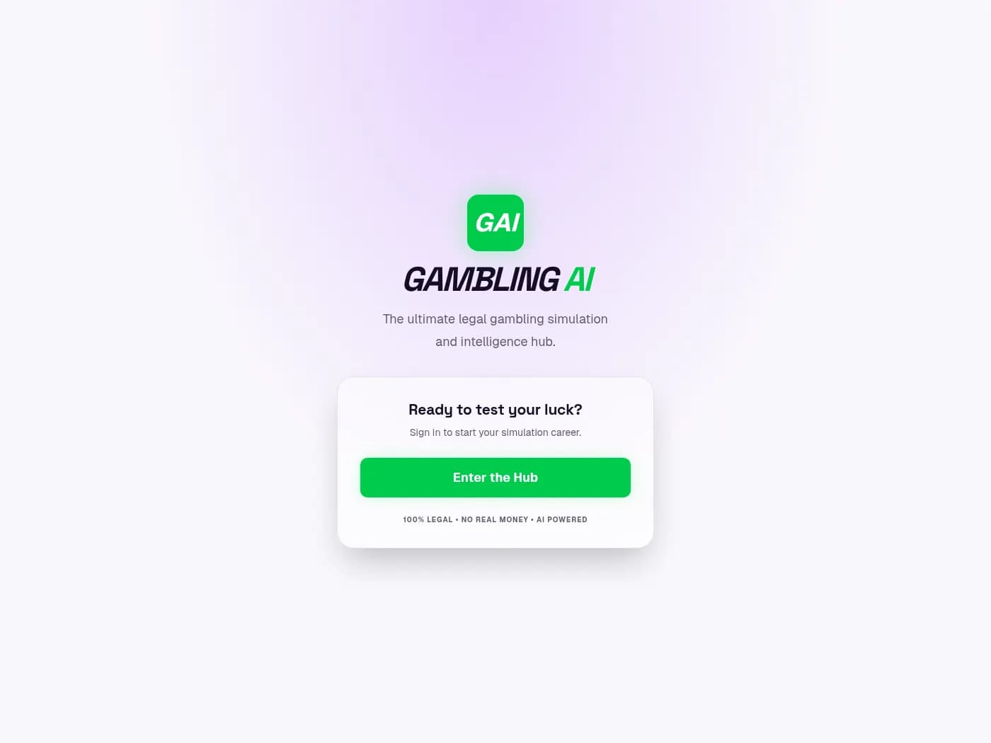 Gambling AI Hub