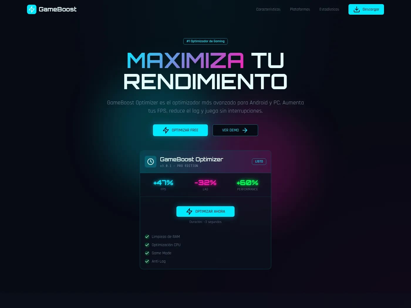 GameBoost Optimizer