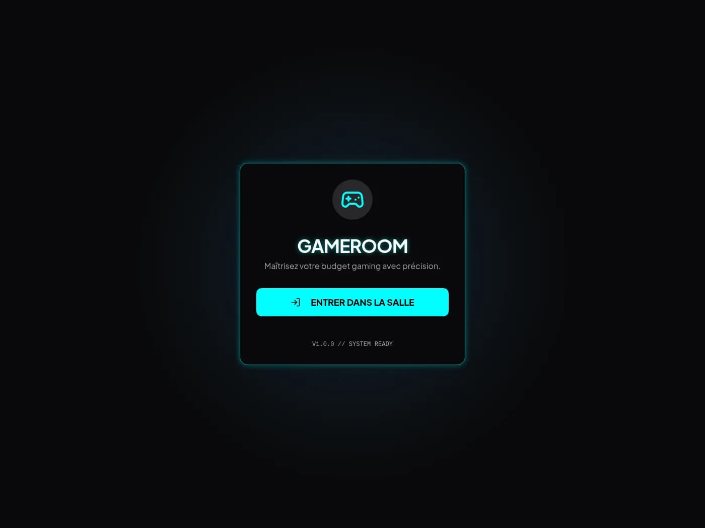 Game Room Budget Manager