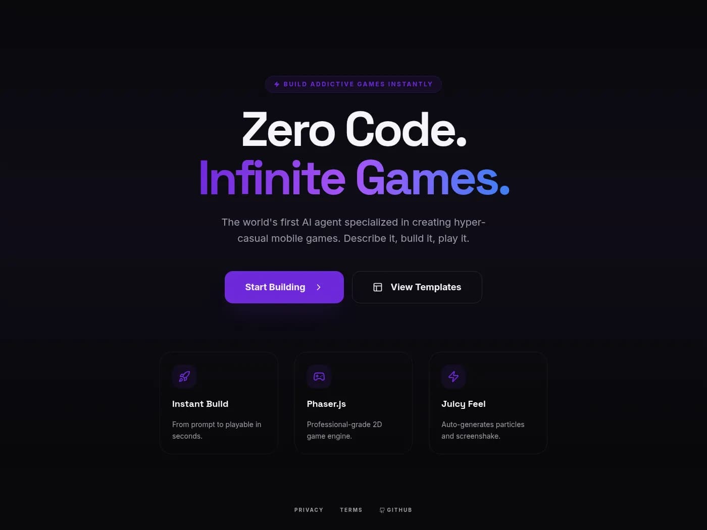 HyperCasual Game Builder AI
