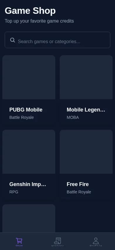 Game Credits Shop