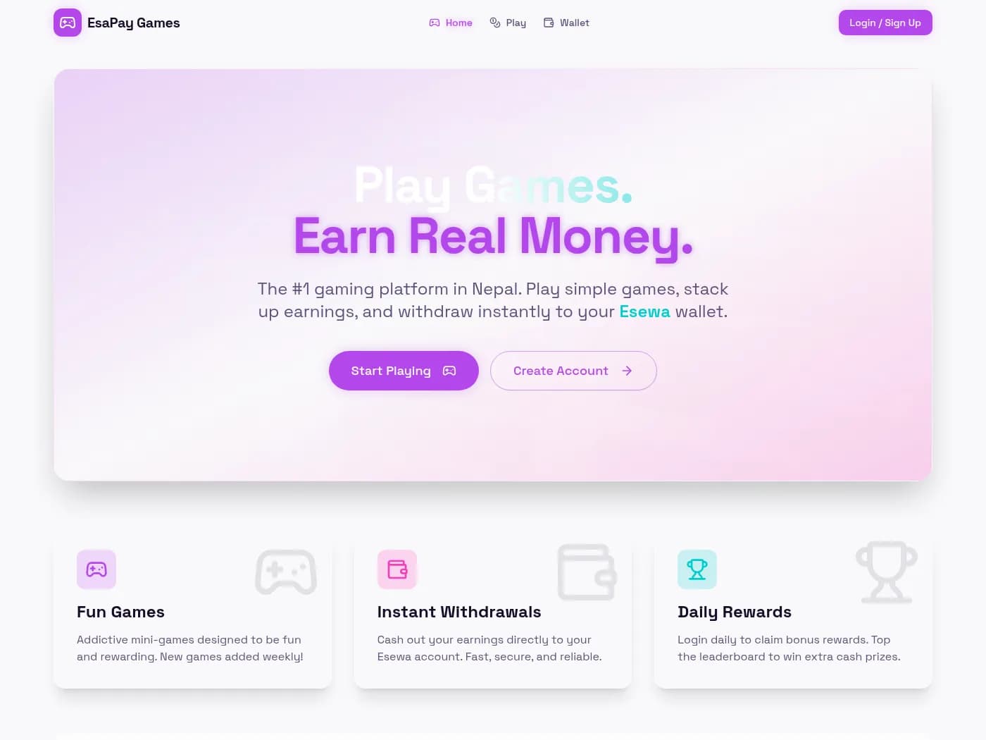 Play2Earn EsaPay
