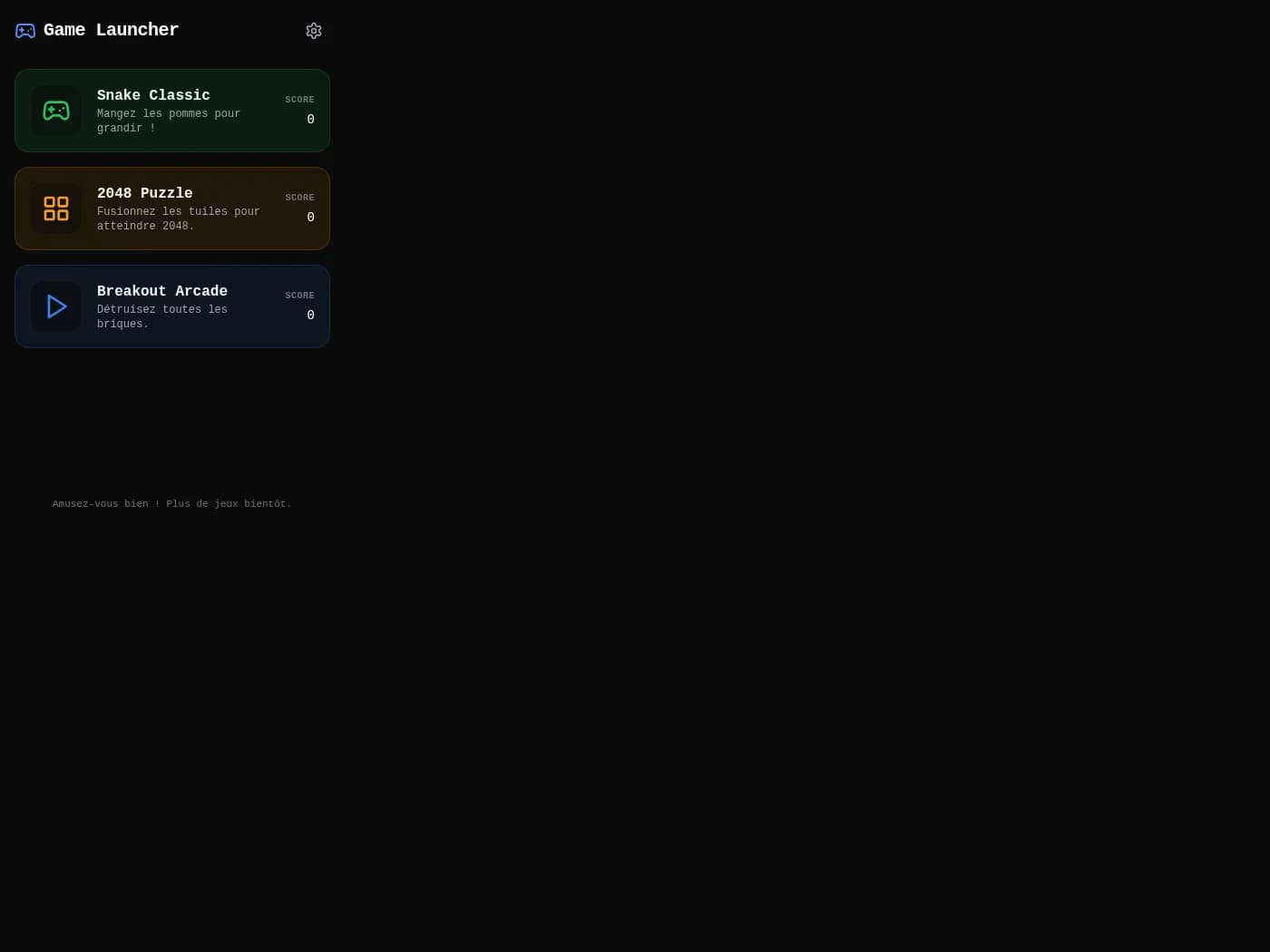 Game Launcher Extension
