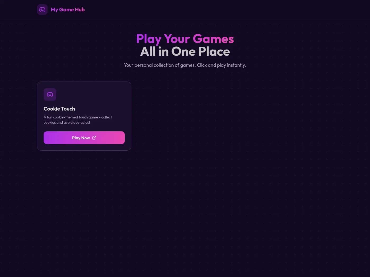 My Game Hub