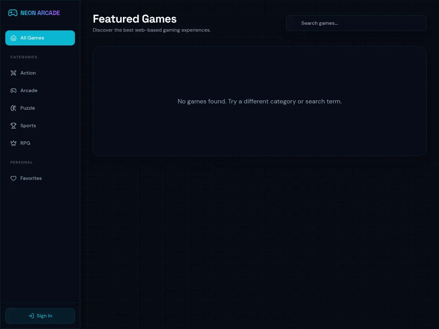 Game Portal Hub