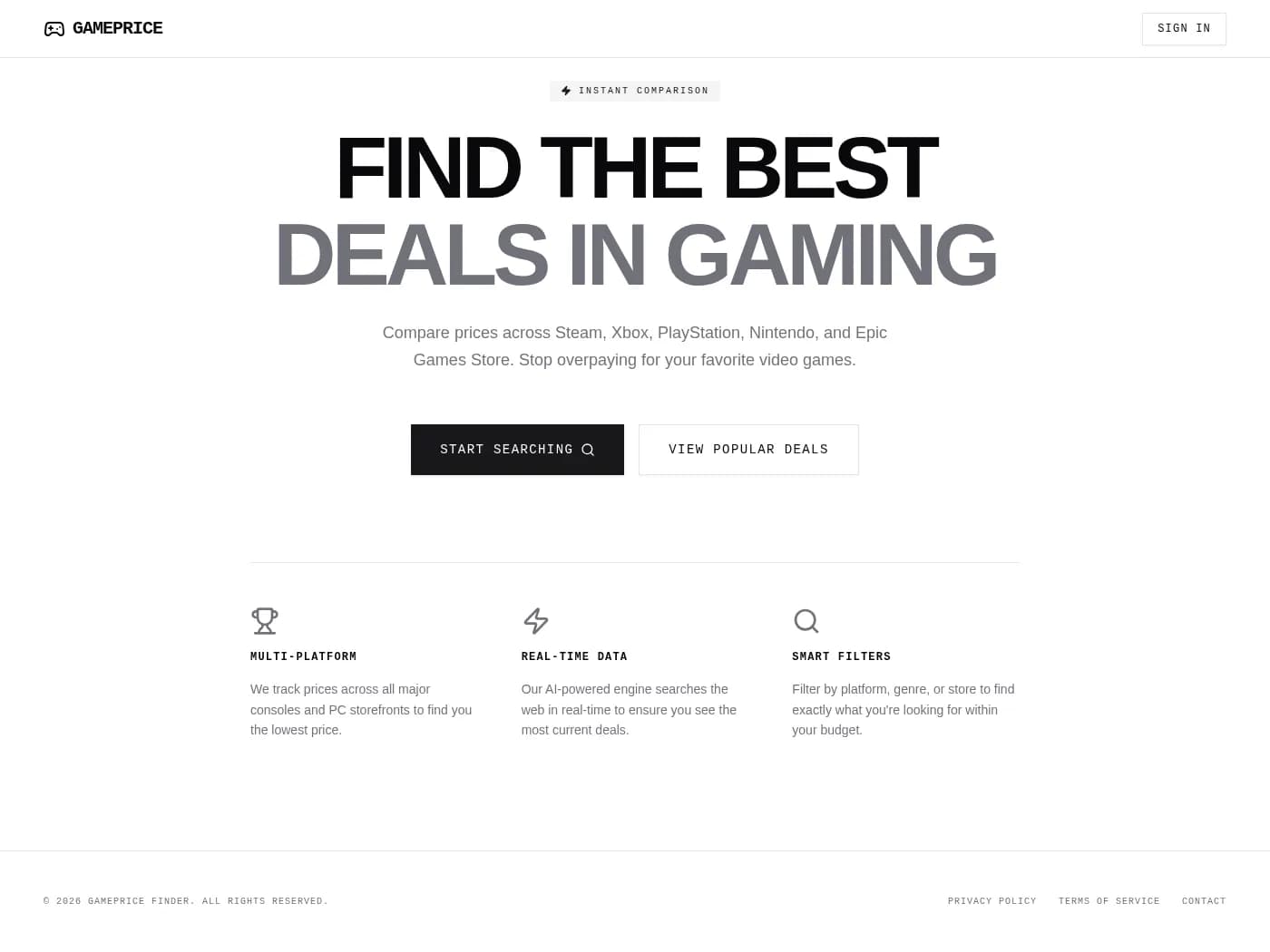 Game Price Finder