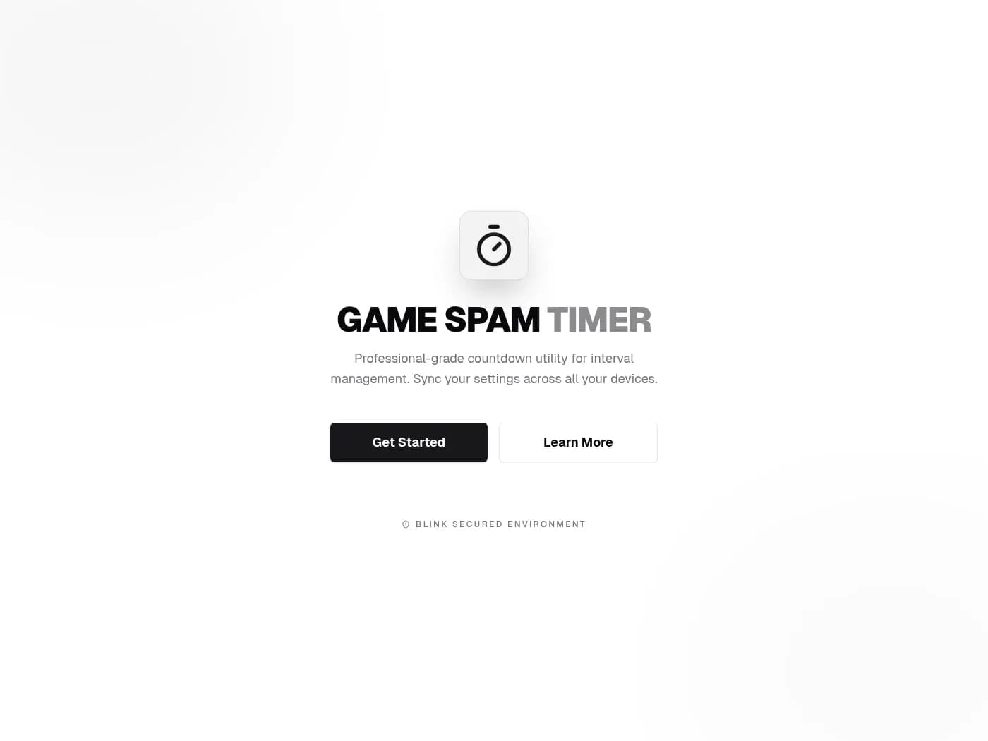 Game Spam Timer