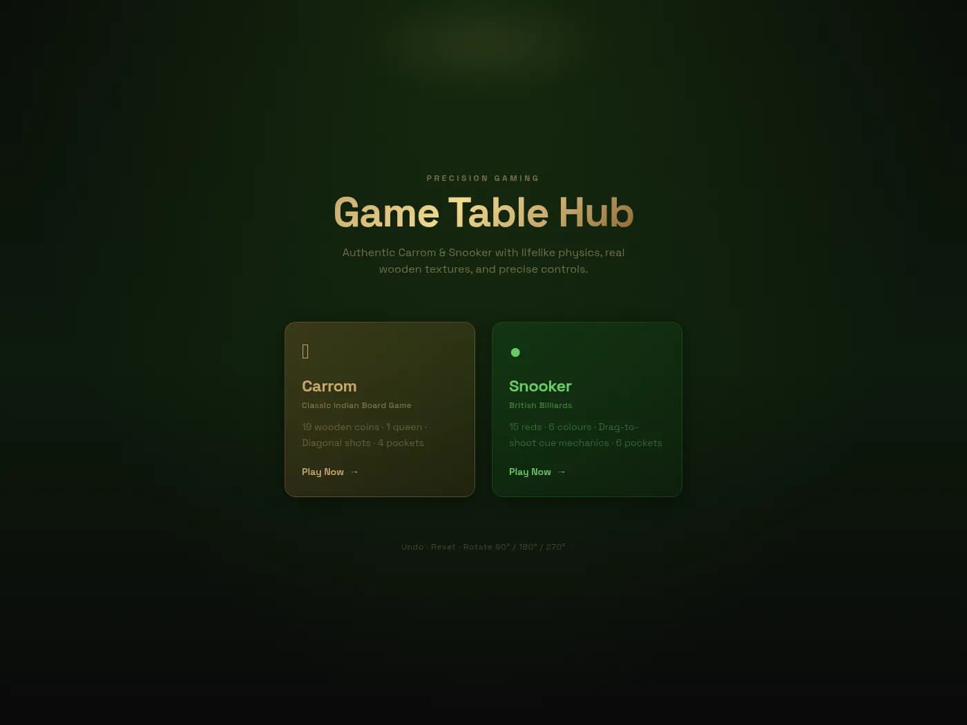 Precision Game Table Hub