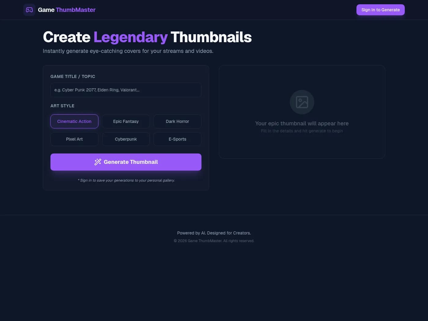 Game ThumbMaster