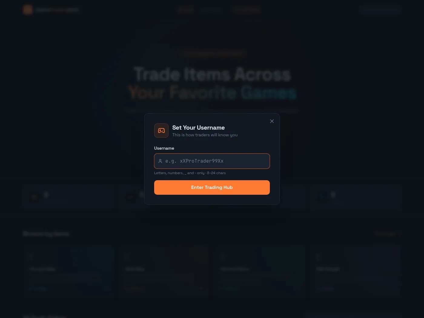 Game Trading Hub
