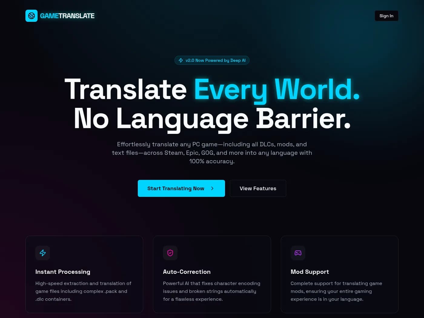 Game Translate Hub