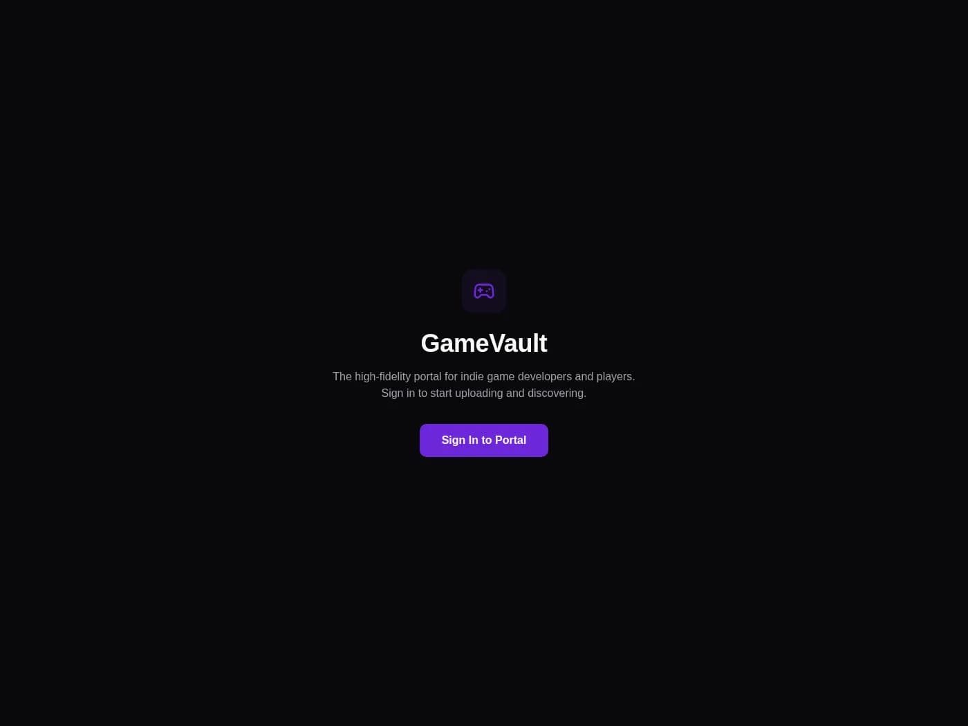 Game Upload Portal