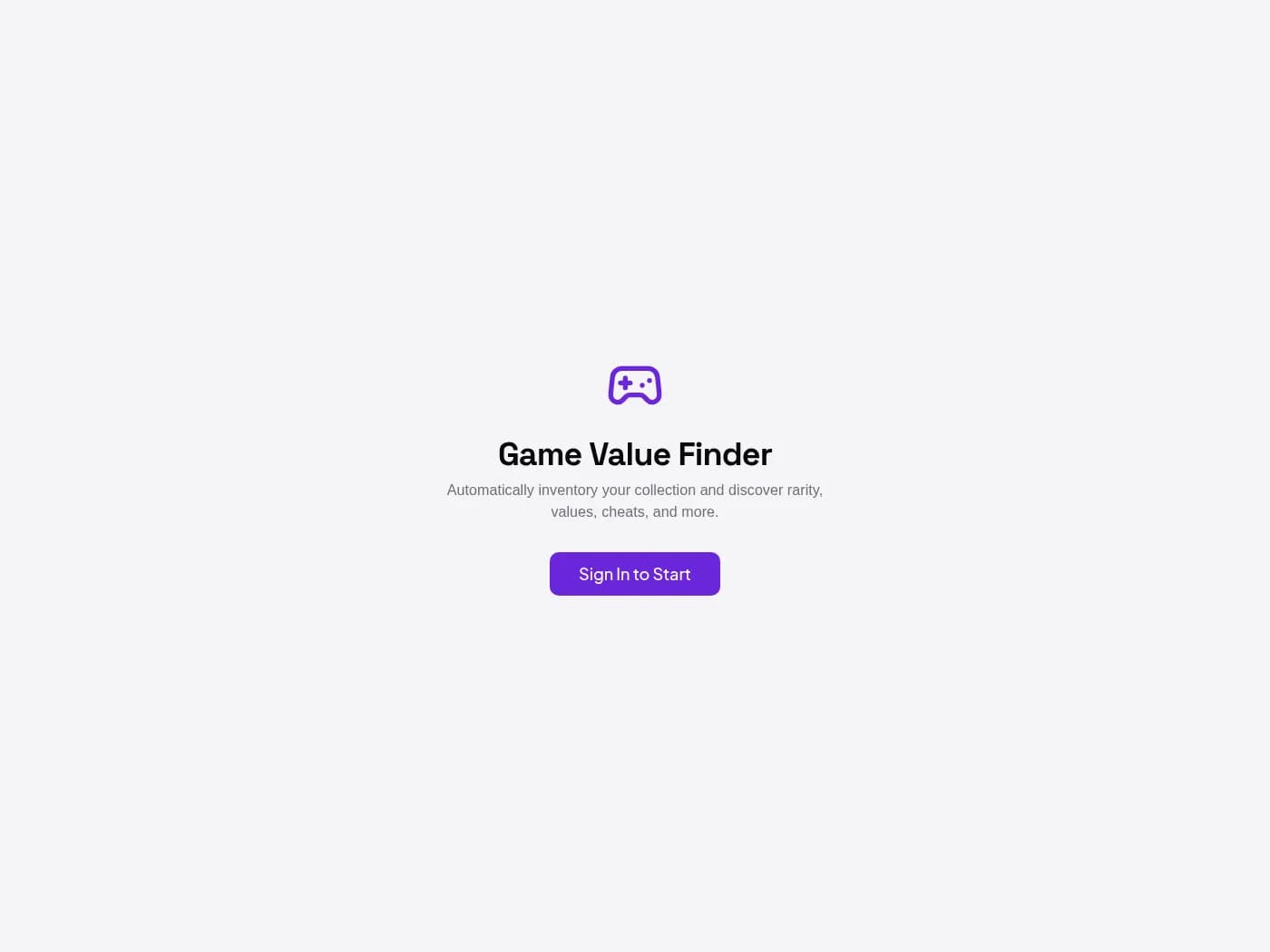Game Value Finder