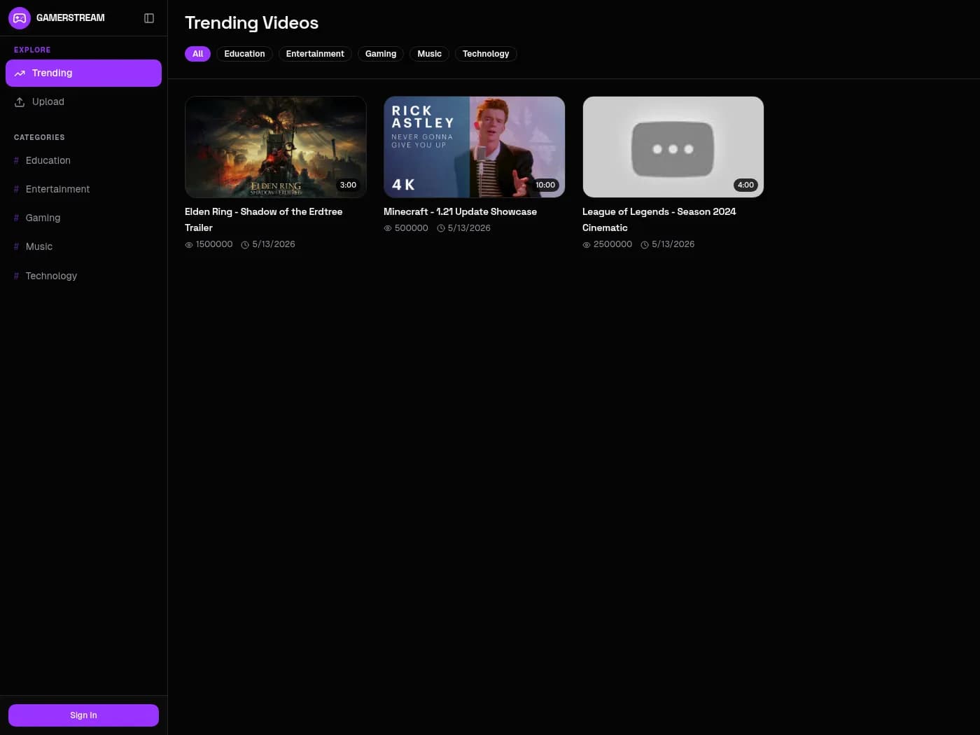 GameVideo Hub