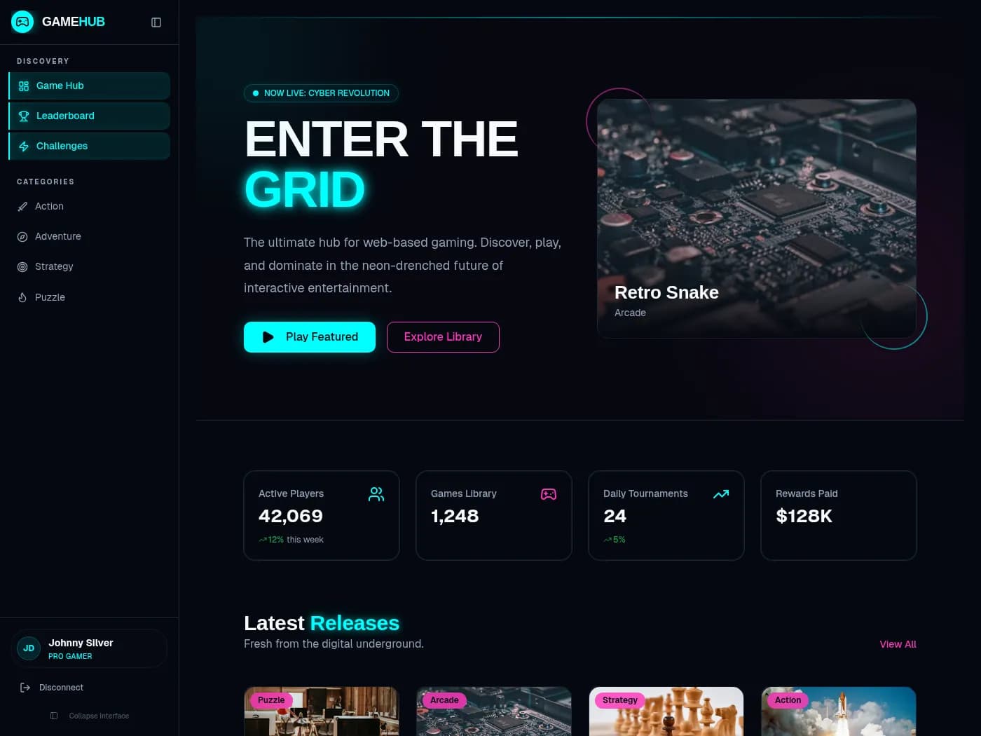 Web Game Hub