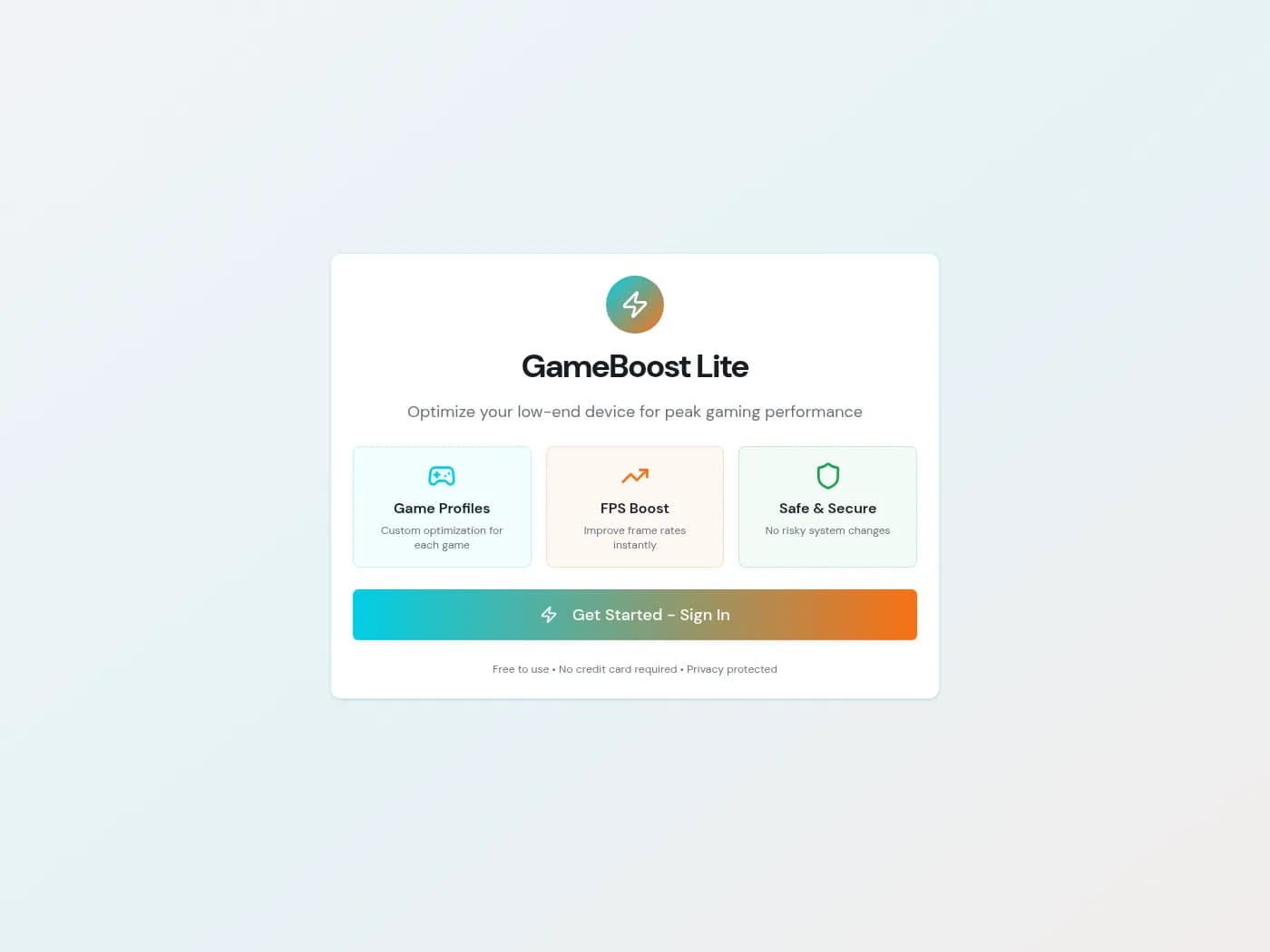 GameBoost Lite