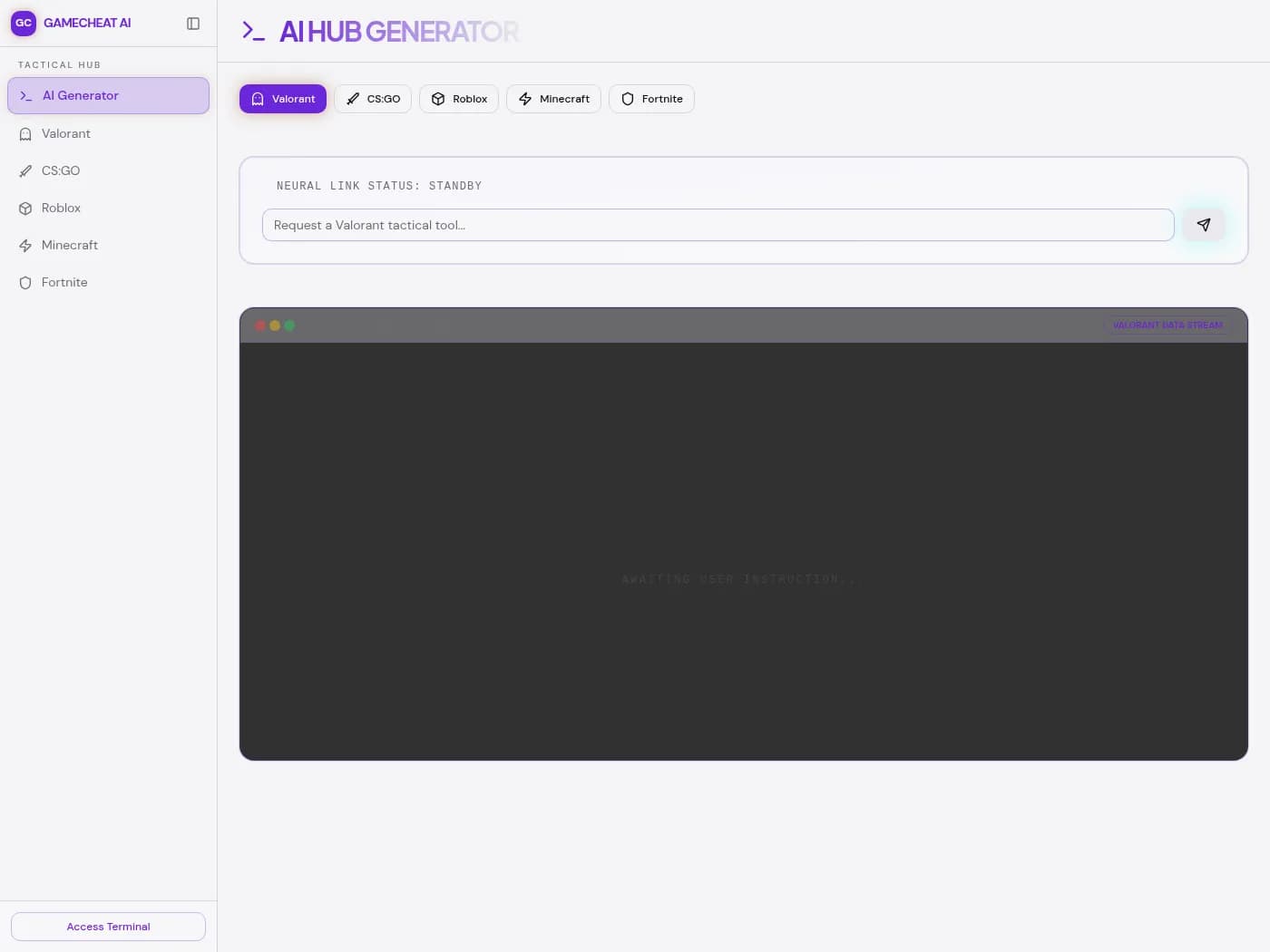 GameCheat AI Hub